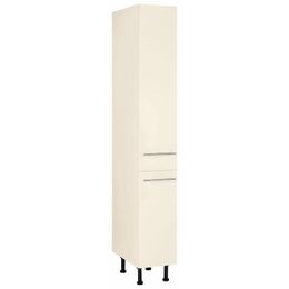 Wiho-K&uuml;chen wiho K&uuml;chen Apothekerschrank &raquo;Ela&laquo; mit 2 Ausz&uuml;gen, mit Soft-Close-Funktion, 30 cm breit beige