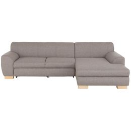 Home Affaire Ecksofa &raquo;Nika L-Form&laquo; Polsterecke, Struktur fein oder Melrose/Struktur, mit Bettfunktion silber Struktur fein (100% Polyester);100% 