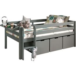 Vipack Spielbett &raquo;Pino, Kiefer massiv, mit Rolllattenrost, 3 Rollboxen, Made in Europe&laquo; B/H/T ca. 207,6x83x104,9cm, inkl. Leiter und Absturzschutz, wahlweise
