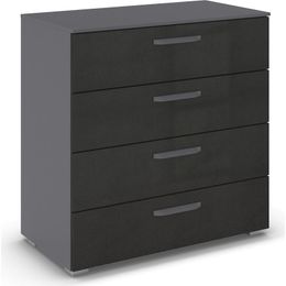 Rauch Schubkastenkommode &raquo;Sideboard Schubladenkommode OTELI mit Dekor- und Hochglanzfront&laquo; Breite 80 cm inkl. Soft-Close-Funktion, vier gro&szlig;e und 