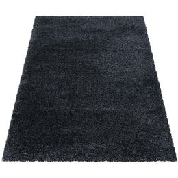 Ayyildiz Teppiche Hochflor-Teppich &raquo;FLUFFY 3500&laquo; rechteckig 50 mm H&ouml;he Langflor, Shaggy, uni, robust, auch in rund erh&auml;ltlich, Wohnzimmer grau Polypropylen (PP)