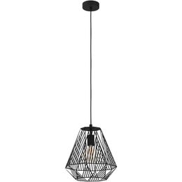 Eglo H&auml;ngeleuchte &raquo;STYPE&laquo; E27 1 Stk. H&auml;ngeleuchte, Esszimmerlampe, Lampe, H110 x &Oslash;33, 1X40W exkl. schwarz