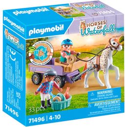 Playmobil Konstruktions-Spielset &raquo;Ponykutsche (71496), Horses of Waterfall&laquo; Made in Europe bunt Konstruktions-Spielset