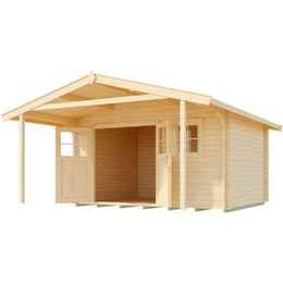 Weka Gartenhaus &raquo;136 A Gr.2, 45 mm&laquo; beige Massivholz