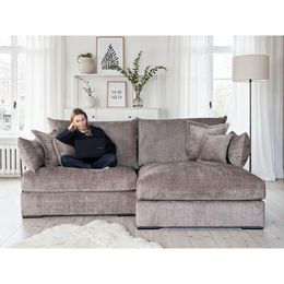 Home Affaire Ecksofa &raquo;Casa XXL L-Form, Breite 247 cm&laquo; Mega-Sofa, Cord oder Chenille-Struktur w&auml;hlbar, mit Federkern! 100% Polyester