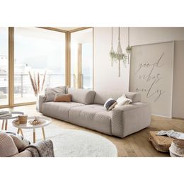 3C Candy Big-Sofa &raquo;Yoshy Mega Sofa mit Komfortfunktionen, modern und bequem,&laquo; Zwei Sitztiefen durch verstellbare R&uuml;ckenlehne, Bezug in Cord grau 88% 