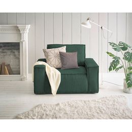 Home Affaire Sessel &raquo;SHERWOOD, Love-Seat in 3 Stoffarten verf&uuml;gbar&laquo; passend zur Polster-Serie SHERWOOD gr&uuml;n 100% Polyester