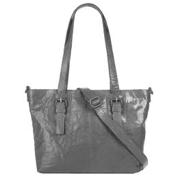 SPIKES & SPARROW Spikes & Sparrow Damen Shopper echt Leder schwarz