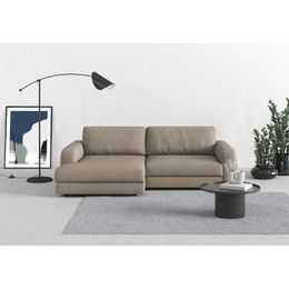 Trendmanufaktur Ecksofa &raquo;Bourbon Mega_Ecke mit tollem Sitzkomfort, Breite 250cm, L-Form&laquo; mit extra hohem Sitzkomfort, auch in Cord erh&auml;ltlich braun 