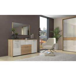 OTTO home Wandspiegel &raquo;Gala, 123x65cm&laquo; FSC -zertifizierter Holzwerkstoff, melaminbeschichtet, pflegeleicht beige Glas, Spanplatte