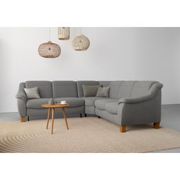 Home Affaire Ecksofa &raquo;Caldera L-Form&laquo; Federkern, wahlweise mit Kopfteilverstellung, Bettfunktion, Bettkasten grau 98% Polyester 2% Polyamid