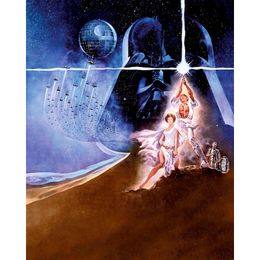 Komar Vliestapete &raquo;Digitaldruck Vlies - Star Wars Poster Classic2 - Gr&ouml;&szlig;e 200 x 250 cm&laquo; bedruckt glatt Kinderzimmer bunt Vlies