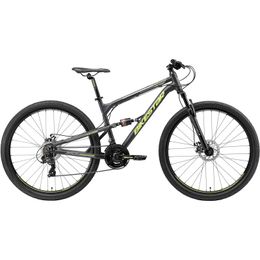 Bikestar Mountainbike 21 Gang Shimano RD-TY300 Schaltwerk Kettenschaltung f&uuml;r Damen und Herren, Kettenschaltung schwarz Mountainbike