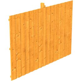 Skan Holz Carport-R&uuml;ckwand aus Deckeschalung 20x120mm braun Holzwerkstoff