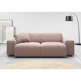 Home Affaire 2,5-Sitzer &raquo;Glimminge auch in Breitcord, Feincord + Easy care-Bezug&laquo; besondere Kedern&auml;hte, Zierkissen rosa 12% Polyaxryl, 88% Polyester