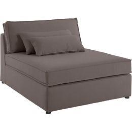 OTTO home Sofa-Mittelelement &raquo;Enid&laquo; Teil eines Modulsofas, fester Sitzkomfort, auch in Breitcord silber Baumwollmix (60% Baumwolle/40% Leinen);