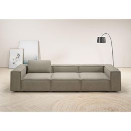 Home Affaire 3,5-Sitzer &raquo;Watertown, modernes Big-Sofa XXL, 336 cm Breite, auch in Feincord&laquo; Riesiges Designersofa mit viel Platz & weichen Bez&uuml;gen in 