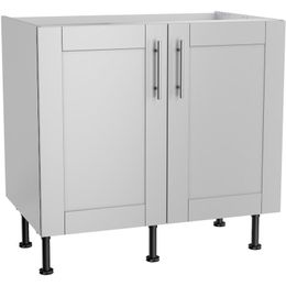 KOCHSTATION Sp&uuml;lenschrank &raquo;KS-Ahus&laquo; Breite 90 cm grau