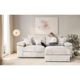 Home Affaire Ecksofa &raquo;Soft&Cosy XL L-Form, B: 246 cm - OTTO. Verl&auml;ssliche Qualit&auml;t.&laquo; Mega-Sofa, Cord oder Chenille-Struktur, mit Federkern & 4 