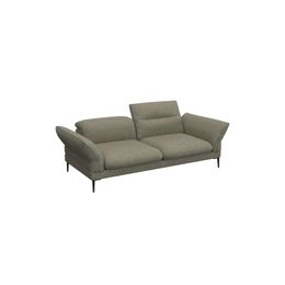 FLEXLUX 2,5-Sitzer &raquo;Salino, Funktionssofa, Relaxsofa&laquo; Sofa mit Arm- und Kopfteil-Verstellungen, Kaltschaum & Stahl-Wellen gr&uuml;n 62% Polyester, 17% 