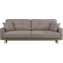 Home Affaire 3-Sitzer &raquo;TRIPLO optionale Schlafsofa mit Bettkasten, Ma&szlig;e B/T/H: 215/100/89 cm&laquo; Wahlweise Bettfunktion - Liegefl&auml;che 145x191 cm, R&uuml;cken-
