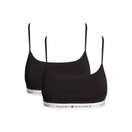 Tommy Hilfiger Underwear Damen Bralette-BH &raquo;2 PACK BRALETTE&laquo; Packung, 2er, 2 Stk. mit Logoschriftzug schwarz XS (34), N-Gr