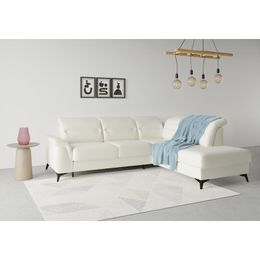 Sit & More sit&more Ecksofa &raquo;Sinatra L-Form&laquo; mit Ottomane, optional mit Kopfteilverstellung und Armteilfunktion beige 98% Polyester, 2% Polyamid