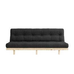Karup Design Schlafsofa &raquo;Lean 200 Schlafsofa, G&auml;stebett, Sofa mit Futonmatratze&laquo; Inkl. Futonmatratze, Liegefl&auml;che 130x200 cm, FSC zertifizierte Kiefer grau Bezug: 