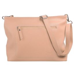 Samantha Look Damen Umh&auml;ngetasche echt Leder, Made in Italy rosa