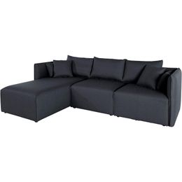 OTTO home Ecksofa &raquo;N&ouml;re L-Form&laquo; 3 Teile, in vielen Bezugsqualit&auml;ten und Farben. Modulteile s. "N&ouml;re" grau Samtoptik (100% Polyester);Struktur (100% 