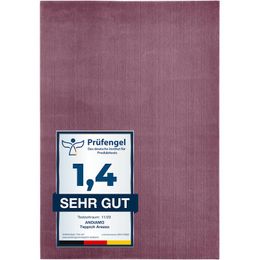 ANDIAMO Badematte &raquo;Arezzo&laquo; H&ouml;he 16 mm rutschhemmend beschichtet fu&szlig;bodenheizungsgeeignet schnell trocknend Uni Farben, weich & kuschelig, auch in rund und als