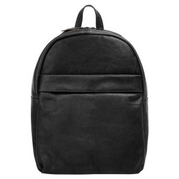 XZONE X-Zone Unisex Laptoprucksack echt Leder schwarz B/H/T: 30cm x 23cm x 8cm, onesize