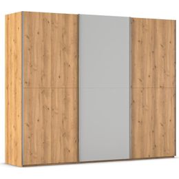 Rauch Schwebet&uuml;renschrank &raquo;Kleiderschrank Schrank Garderobe Schlafzimmerschrank SCALE-WOOD&laquo; edle geteilte Front in massiver Asteiche mit Glast&uuml;ren 