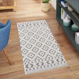 Carpet City Teppich &raquo;LOUNGE 9999&laquo; rechteckig 15 mm H&ouml;he Kurzflor-Teppich Modern, Hoch-Tief-Struktur, Wohnzimmer, Schlafzimmer grau Obermaterial: 100% Polyester