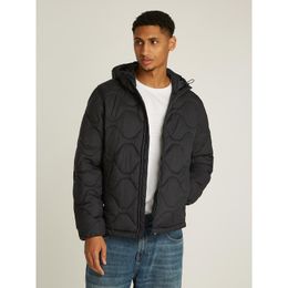 Tommy Hilfiger Damen Steppjacke &raquo;ONION QUILTED HOODED JACKET&laquo; Mit Zwiebelsteppung schwarz M
