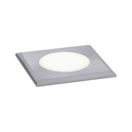 Paulmann LED Einbauleuchte &raquo;House eckig 50x50mm 3000K 2W 60lm 230V Edelstahl geb&uuml;rstet, Kunststoff&laquo; 1 Stk. Warmwei&szlig; Bodeneinbauleuchte Warmwei&szlig; IP67 silber