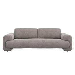 FLEXLUX 3-Sitzer &raquo;Molino Designsofa, Polstersofa, Einzelsofa, Couch&laquo; Kaltschaum & Stahl-Wellen f&uuml;r erstklassigen Sitzkomfort, F&uuml;sse Schwarz beige 100%