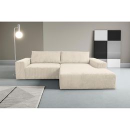WERK2 Ecksofa &raquo;Rio, elegant & bequem, Breite 262 cm, L-Form&laquo; Puristisches Design mit maximalem Komfort 90% Polyester, 10% Nylon