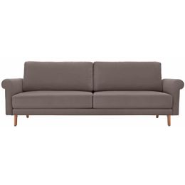 Creation BY ROLF BENZ 2-Sitzer &raquo;CR.450, Designsofa, Loungesofa&laquo; modern Landhaus, F&uuml;&szlig;e in Nussbaum, Breite 168 cm beige NaturLEDER OSKAR (echtes 