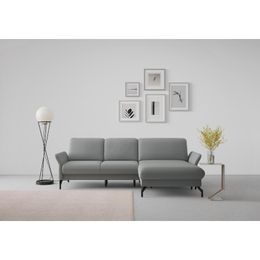 Sit & More sit&more Ecksofa &raquo;Fashion L-Form&laquo; wahlweise mit Kopfteilverstellung und Vorziehsitz, motorisch grau