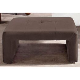 exxpo - sofa fashion Hockerbank &raquo;Barista Hockerbank mit hoher Bodenfreiheit&laquo; Sitz gepolstert,Breite ca.100 cm braun Carabu (50%Polyester, 35%Polyacryl