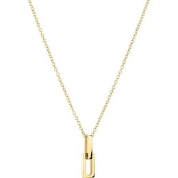 Liebeskind Berlin Damen Kette mit Anh&auml;nger &raquo;Schmuck Geschenk Edelstahl Halskette Festive Mini Link&laquo; gold