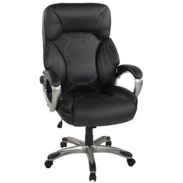 Duo Collection Chefsessel &raquo;Chefsessel Jesse XXL&laquo; () 1 Stk.Sitzh&ouml;henverstellung, Wippmechanik, bis 150 kg belastbar schwarz 70% Polyurethane, 25% Polyester, 5% 