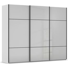 Rauch Schwebet&uuml;renschrank &raquo;Kleiderschrank Schrank Garderobe Schlafzimmerschrank SCALE-TRIO&laquo; edle dreigeteilte Front mit 2 Zierleisten Glasfront MADE 
