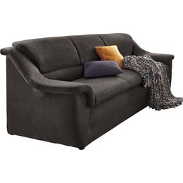 DOMO collection 3-Sitzer &raquo;Lale formsch&ouml;nes und komfortables Sofa, zeitlos und elegant,&laquo; optimal f&uuml;r kleinere R&auml;ume grau Microfaser PRIMABELLE (100% 