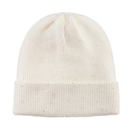 Lascana Damen Lascana Strickm&uuml;tze Beanie, Winterm&uuml;tze, Wollm&uuml;tze, M&uuml;tze mit Umschlag beige