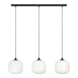 Eglo H&auml;ngeleuchte &raquo;MANTUNALLE Pendellampe, Stahl, Glas, IP20, E27, Esstischlampe, Lampe&laquo; E27 1 Stk. Elegante H&auml;ngelampe f&uuml;r Esszimmer, K&uuml;che oder 