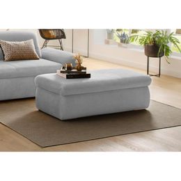 Home Affaire Polsterhocker &raquo;Avesa&laquo; Mit gro&szlig;em Staufach, passend zur Serie "Avesa", B/T/H: 136/64/43 cm grau 95% Polyester, 5% Polyacryl