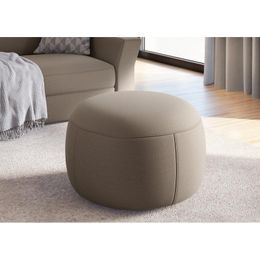Sit & More sit&more Hocker &raquo;Cadabra&laquo; Rundhocker, Durchmesser Sitzfl&auml;che 64 cm oder 104 cm grau Samtoptik (100% Polyester);Soft clean (98% Polyester, 2% Polyamid)