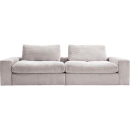 Alina Big-Sofa &raquo;Sandy&laquo; mit losen Sitz und R&uuml;ckenkissen, in modernem Cordstoff grau Cord GCT (92% Polyester, 8% Nylon)